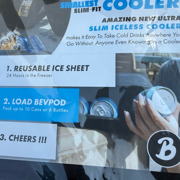 Other | Slim Iceless Cooler With Reusable Ice Sheet | Poshmark